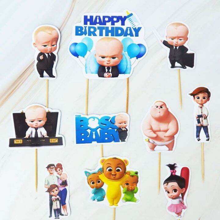 Boss Baby Birthday Cake Topper 1 set | Lazada Indonesia