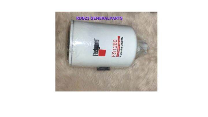 FS1280 Fuel Filter / Water Separator Spin-On Fleetguard Genuine Parts ...