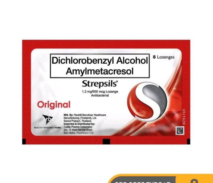 STREPSILS ORIGINAL 8 LOSENGES (for itchy throat) | Lazada PH