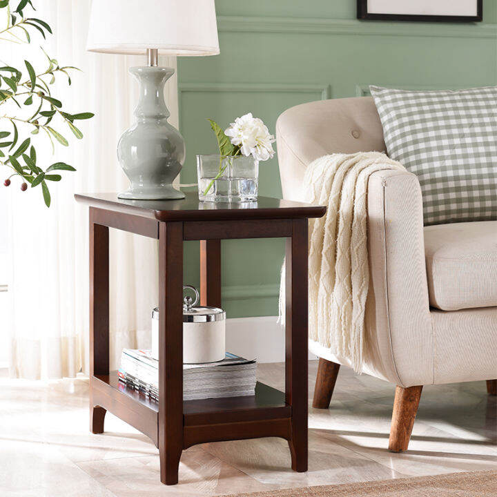Simple Solid Wood Side Table Sofa Side Table Living Room Mini Corner ...