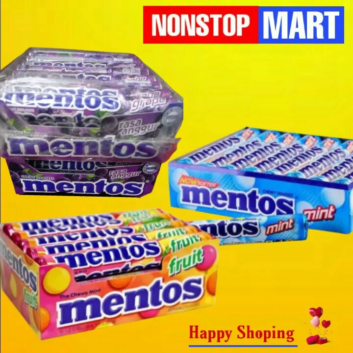 MENTOS permen roll 1 pack isi 14 stick x 29gr | Lazada Indonesia
