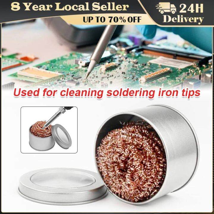 【66*42mm】Cleaning Ball Desoldering Soldering Iron Mesh Filter Cleaning ...