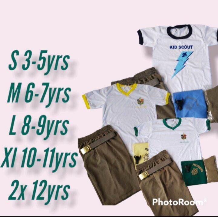 BOYS SCOUT ,kid scout,kab scout SET Uniform | Lazada PH