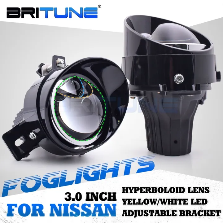 Hyperboloid Bi LED 3 Inch Fog Lights For Nissan Almera Teana Livina ...