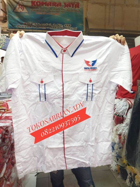 KEMEJA PARTAI PERINDO, BAJU PARTAI PERINDO TANGAN PENDEK | Lazada Indonesia