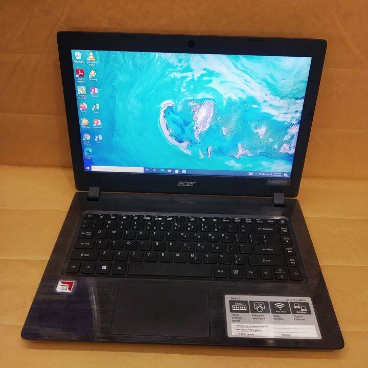 Laptop Bekas Acer Aspire A314-21 A4-9120E 4GB|SSD128GB Black Slim ...