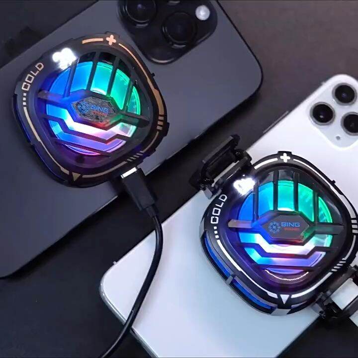 Quạt tản nhiệt điện thoại X76 sò lạnh từ tính Led RGB Gaming màn hình ...