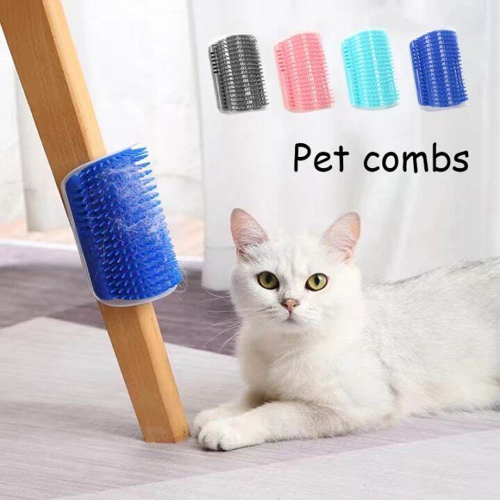 SKISOPGO Corner Pet Brush Comb Play Cat Toy Plastic Scratch Bristles ...