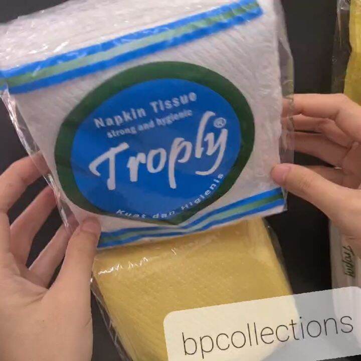 1 PAK 80 lbr TISSUE NAPKIN TISU SNACK KULINER TISSUE KOTAK MAKAN BELAH ...