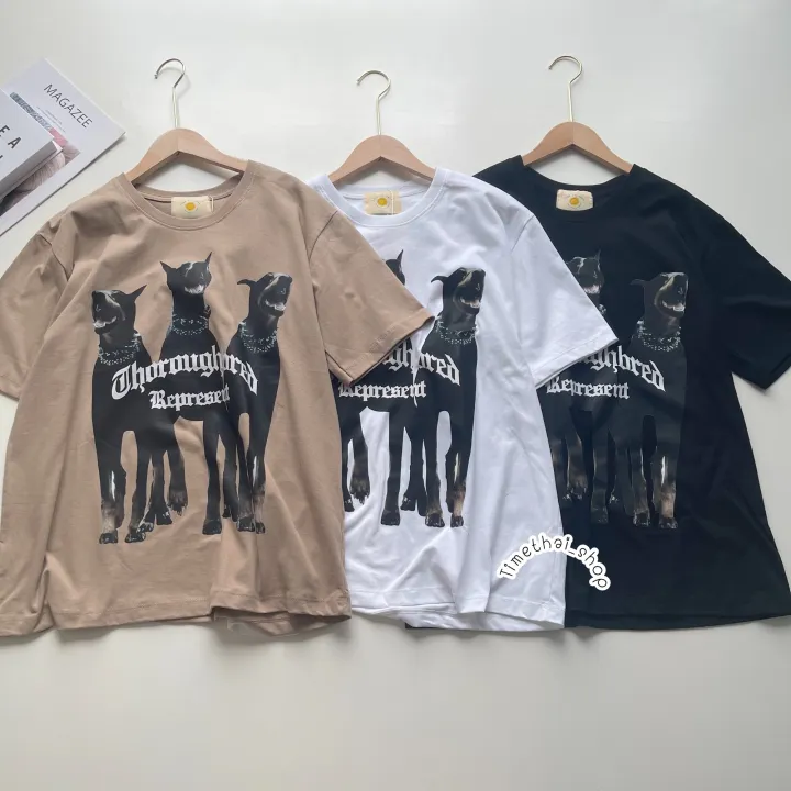 เสื้อOversizeลายสุดฮิตตต REPRESENT DOBERMAN🖤 | Lazada.co.th