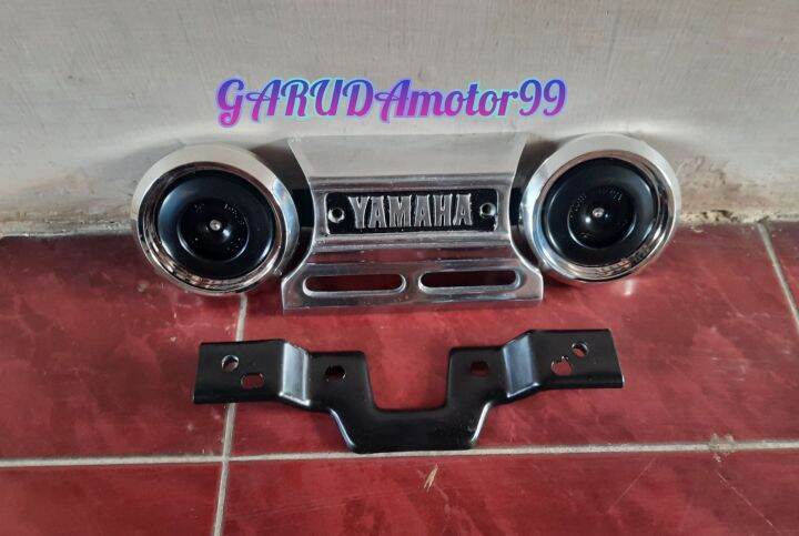 kumis klakson yamaha rx king set klakson dobel sepasan set briket ...