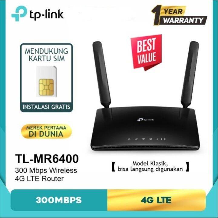 TP-LINK TL-MR6400 Modem Wi-Fi Wireless Router Direct Sim Card 4G ...