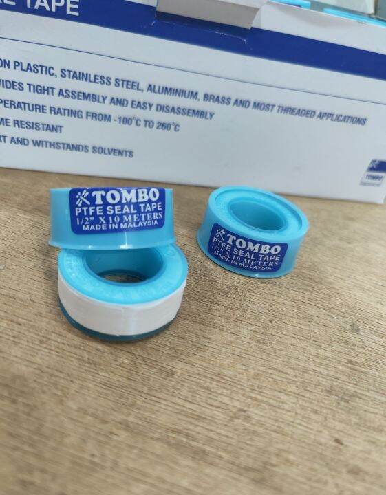 Tombo Teflon Tape 1/2",3/4",1"PTEE Seal Tape Water Pipe Thread Sealant ...