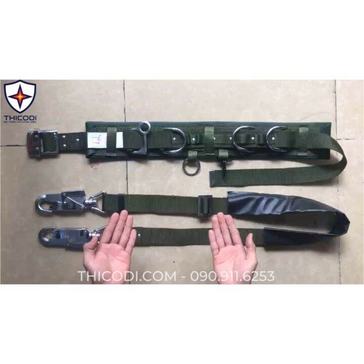 H117 HARU Nhật Bản - Dây đai an toàn điện lực bảo hộ lao động - Gồm đai ...