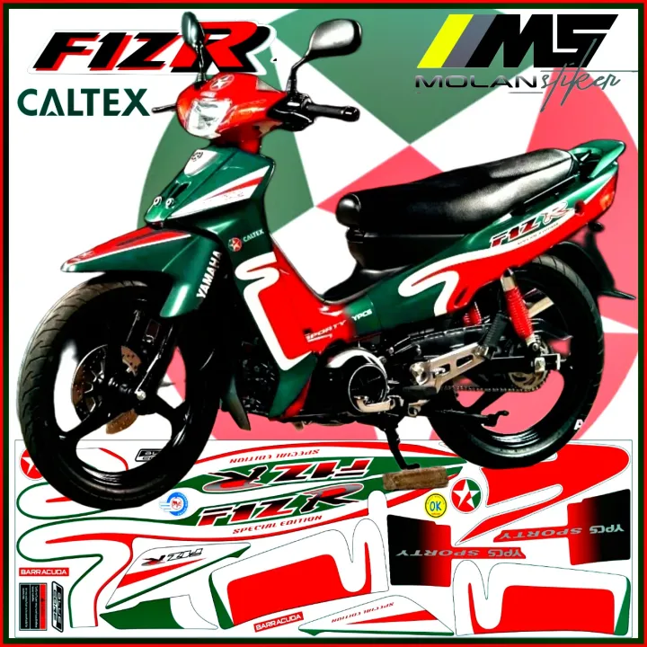 Decal Sticker Striping Variasi Motif Ori F1ZR CALTEX /Yamaha F1ZR 110 ...