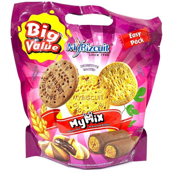 My Bizcuit My Mix Assorted Biscuit Big Value Pack 512g | Lazada