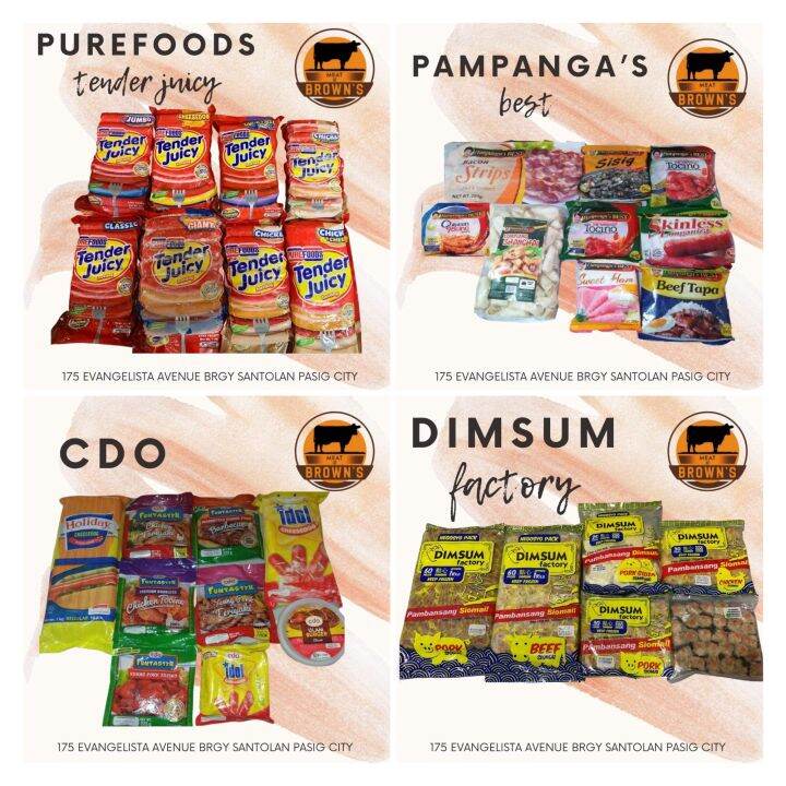 Pampangas Best product Skinless,Tocino,Shanghai,sweet ham | Lazada PH