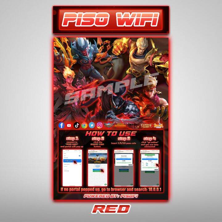 LAMINATED PISO WIFI STICKERS 100% WATER PROOF | Lazada PH