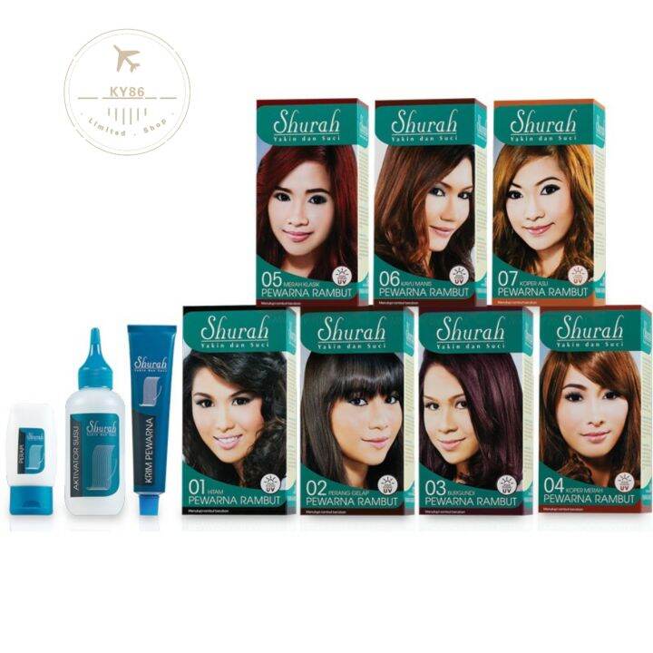 Shurah Perwarna Rambut / Hair Colouring（7 perwarna） | Lazada