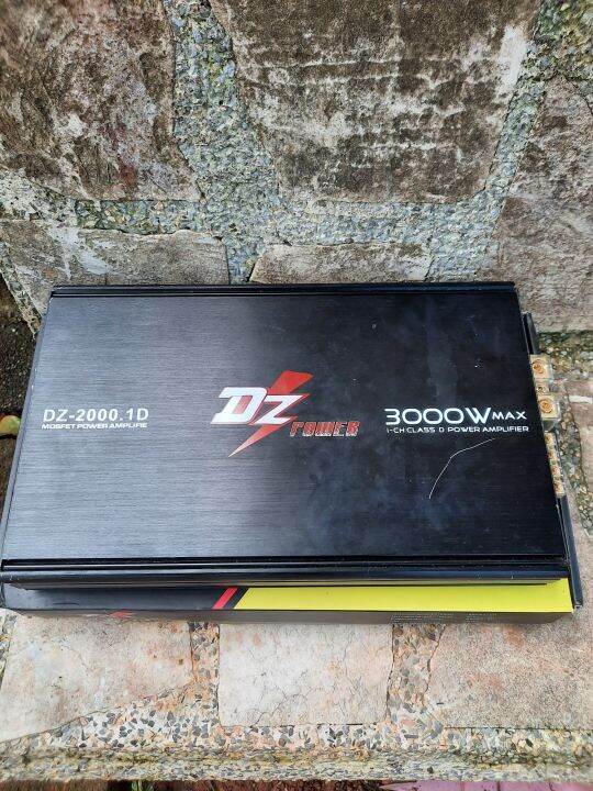 แอมป์คลาสดี DZ POWER 3000W ขับซับ10-12นิ้ว ใช้งานปกติ(สินค้ามือ2 ...
