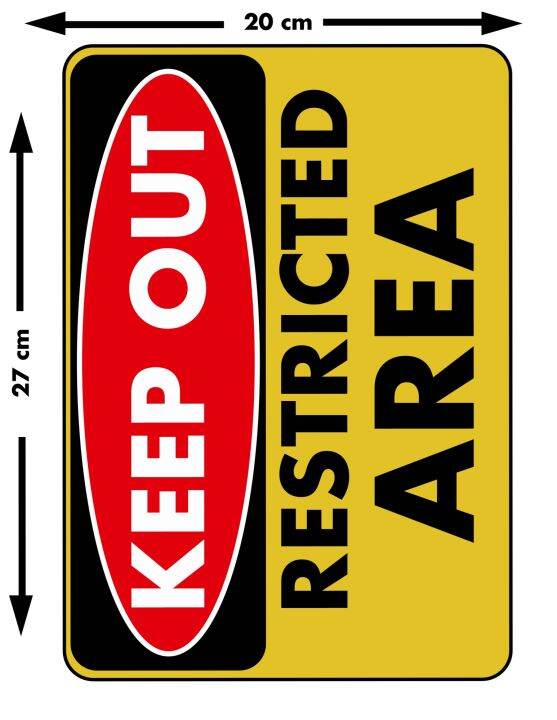 Signage Keep Out | Lazada PH