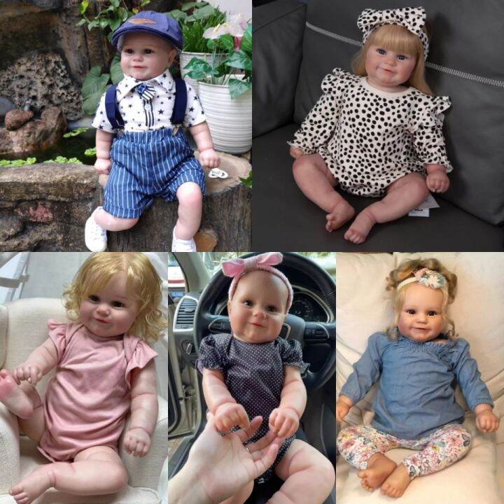 Boneka Reborn Bayi Cowok Gendut Silikon Realistis Gendut Botak Premium ...