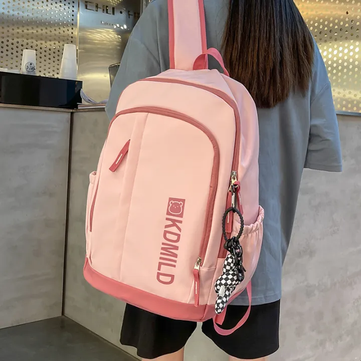 INS Schoolbag Girls' New Large Capacity Korean Style Harajuku Style ...