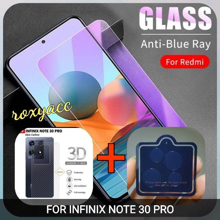 TEMPERED GLASS INFINIX NOTE 30 PRO ANTI BLUE LIGHT | Lazada Indonesia