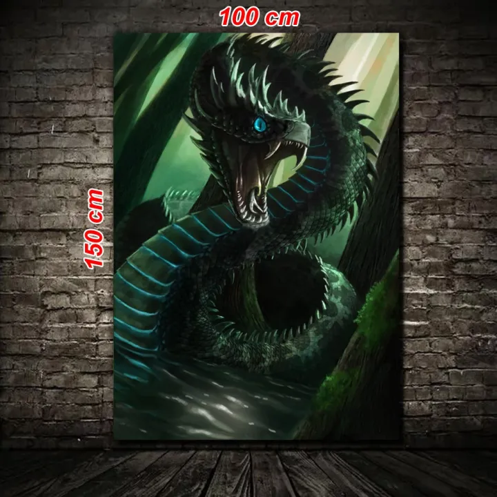 Poster Cetak, ULAR BESAR, Ukuran JUMBO, 150×100cm DAN 100×70cm/PCU02 ...