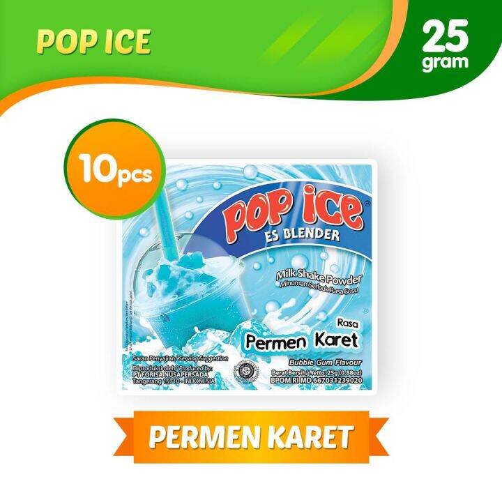 Pop Ice Rasa Permen Karet 1Rcg isi 10 Sachet | Lazada Indonesia