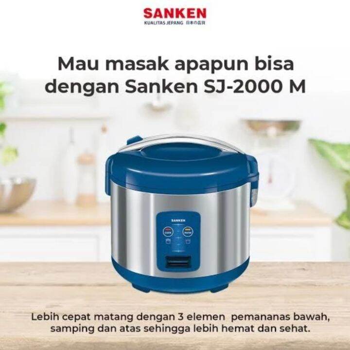 SANKEN MAGIC COM SJ 2000 M RICE COOKER STAINLESS | Lazada Indonesia