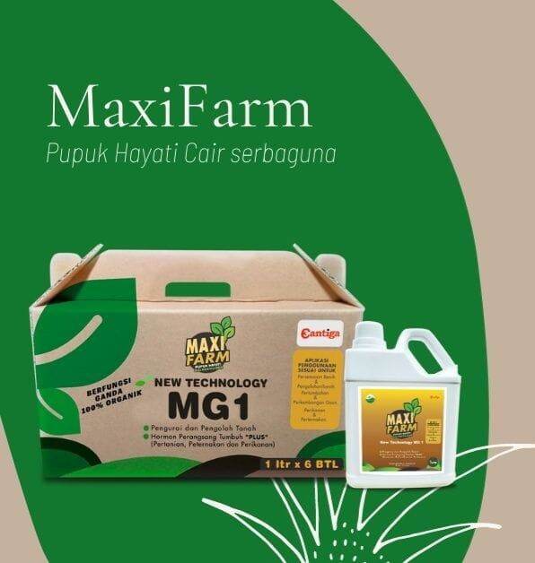 MaxiFarm MG1 MAXIGROW Generasi Terbaru Pupuk Hayati Organik 1 Liter | Lazada Indonesia