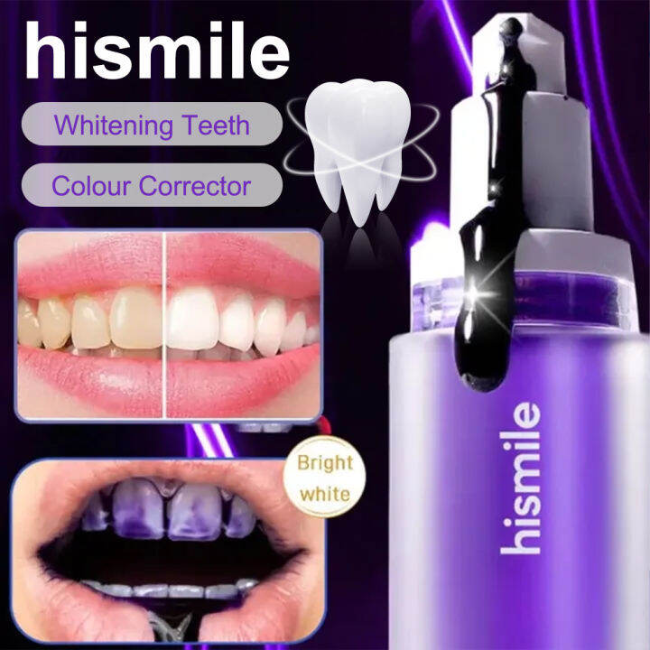 Hismile Toothpaste v34 color corrector teeth whitening purple ...