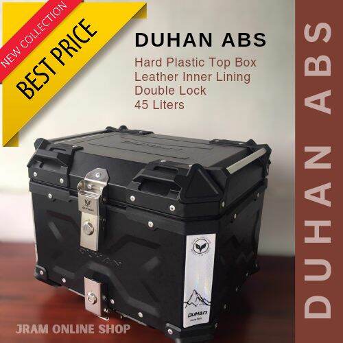 45L DUHAN ABS HARD PLASTIC TOP BOX | Metal Base Plate | Lazada PH