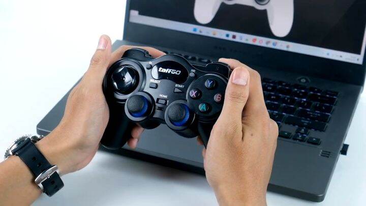 TaffGO Wireless Gamepad 2.4 GHz Controller Gamepad Joystick for PS3 PS4 ...
