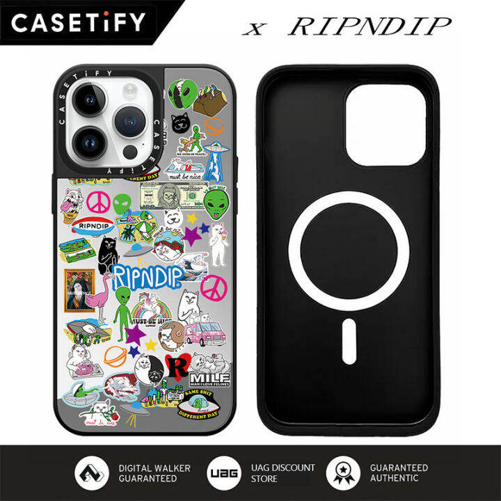 CASETiFY X RIPNDIP เคสกระจกกับ Magsafe สำหรับ iPhone 15 Pro Max/ iPhone ...