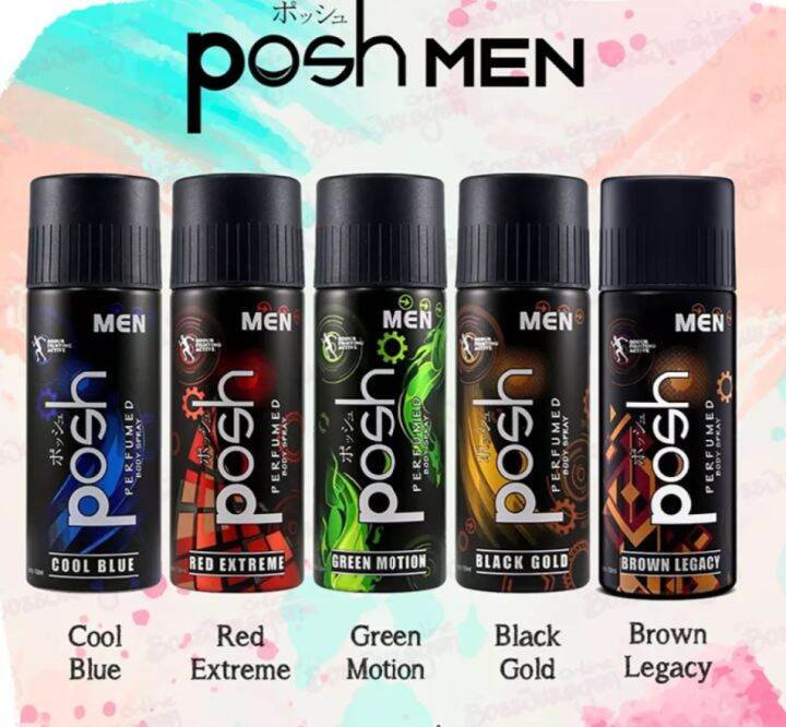 POSH MEN PERFUMED BODY SPRAY net.150 ml. | Lazada Indonesia