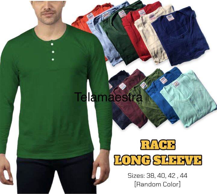 (T) Race Kamisa de Chino Cotton Long Sleeve | Lazada PH
