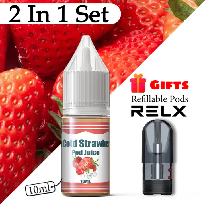 2 in 1 10ml relx1 fruit menthol flavor juice with relx1 infinity refillable pods full set 2022 ...