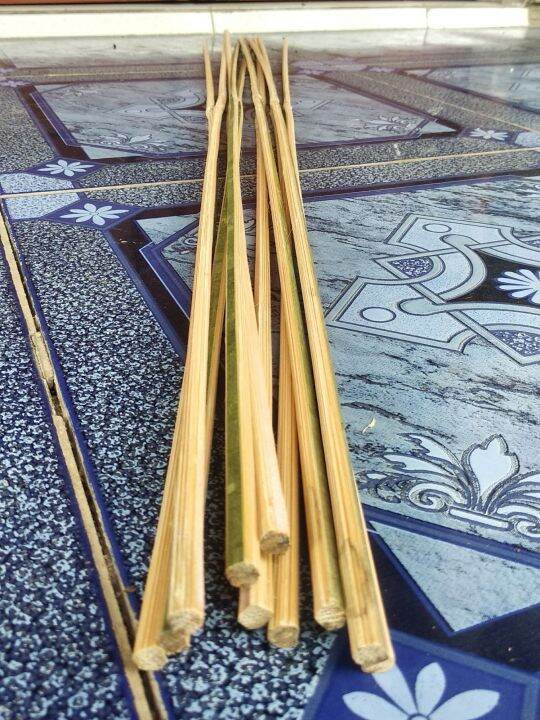 10 Batang Stik Bambu bahan arku layangan 7mm 100cm Lidi Bambu Serbaguna ...