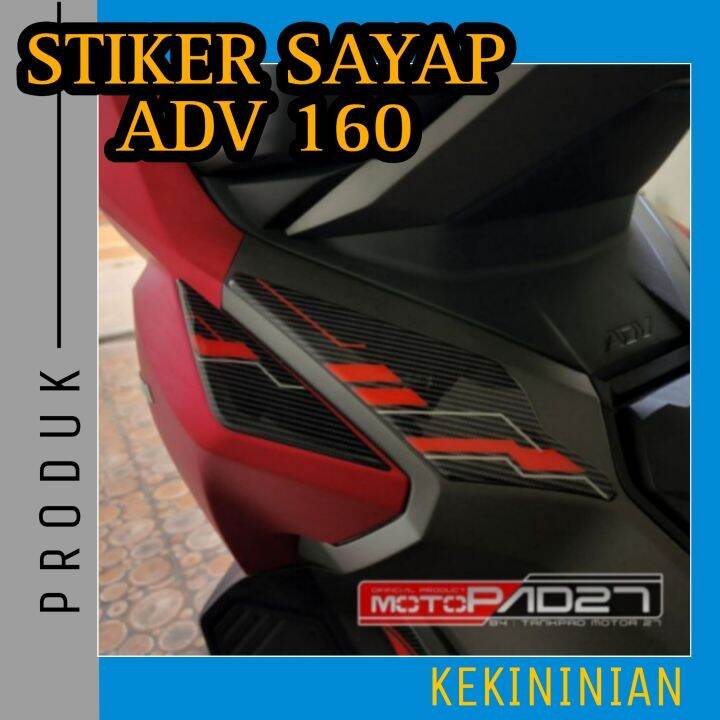 Stiker Sticker Sayap Deckpad Tankpad ADV 160 2022 2023 Resin Timbul ...