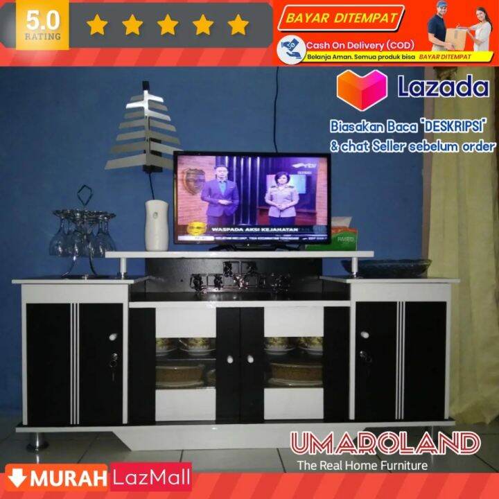 Meja Minimalis Aesthetic / Meja Tv Minimalis Modern / Bufet Tv / Rak Tv ...