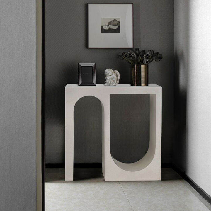 French Style Minimalist Corridor Curio Cabinet Wall-Side Fireplace Art ...