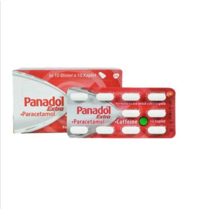 PANADOL EXTRA PARACETAMOL CAFFEINE 10 KAPLET sakit kepala sakit gigi ...
