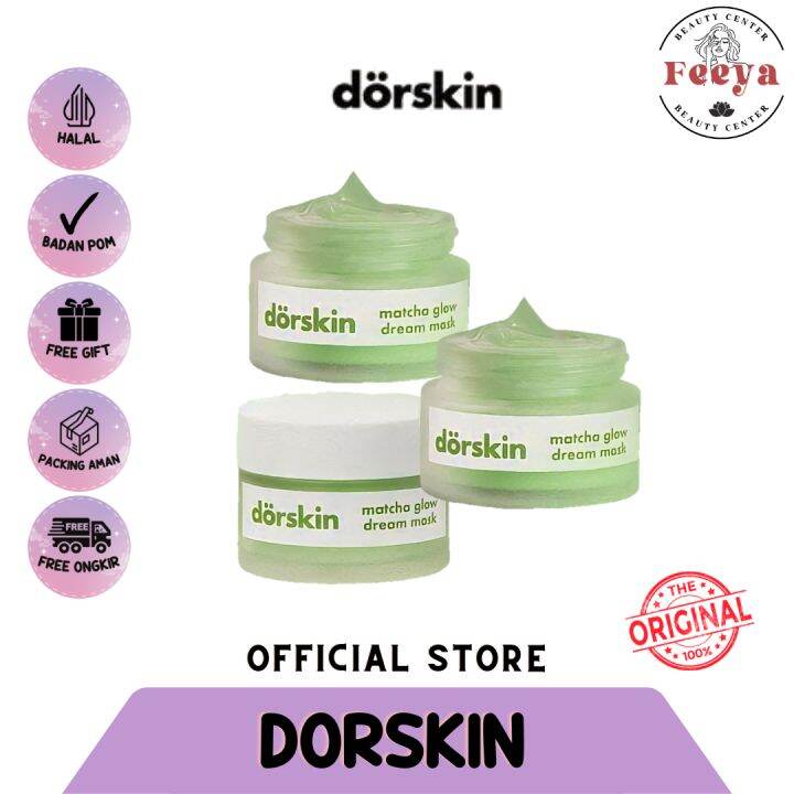 DORSKIN Matcha Glow Dream Sleeping Mask Brightening Masker | Lazada ...