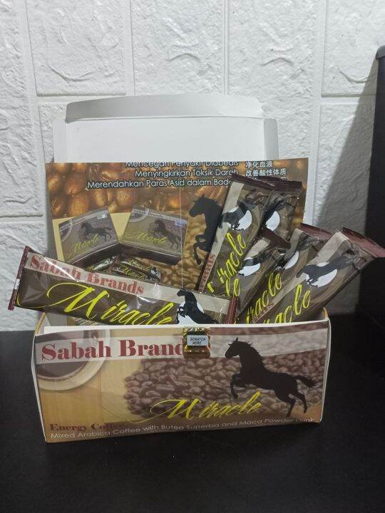 Sabah Miracle coffee FOR MEN original 100% 20 sachets per box | Lazada PH