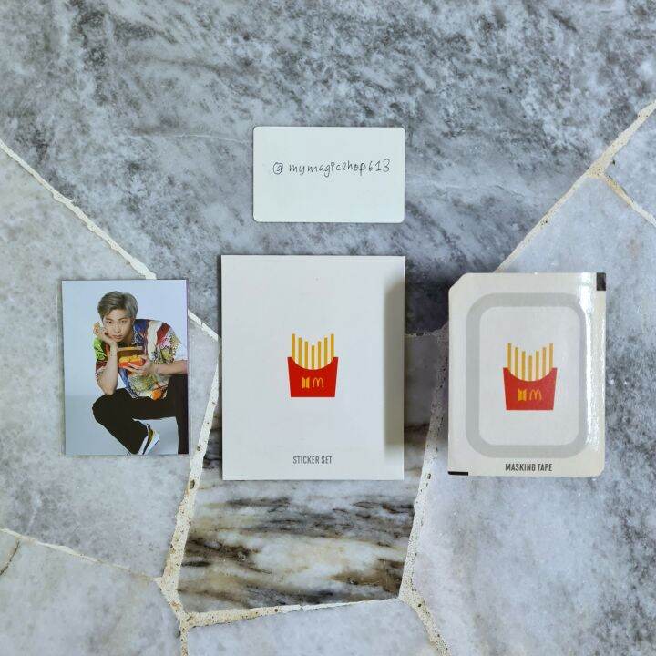 BTS X MCDONALD'S COLLABORATION MERCHANDISE - MASKING TAPE SET AND ...