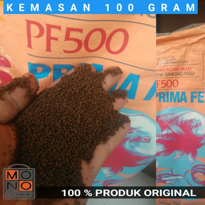 PAKAN BENIH IKAN PF500 REPACK 100GR, & PAKAN IKAN HIAS | Lazada Indonesia