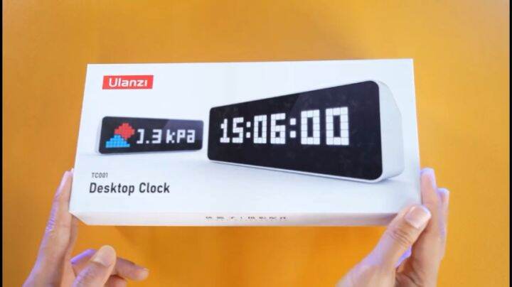 ULANZI Smart Pixel Clock TC001 Digital Clock with LED Full-Color Large ...