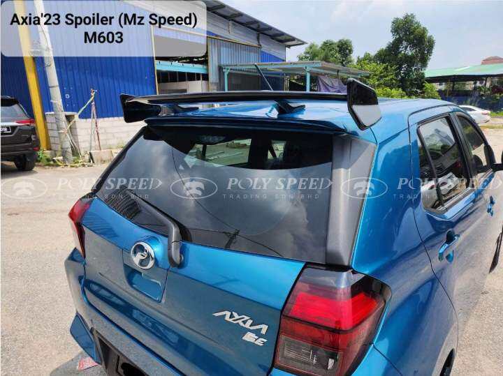 Perodua Axia 2023 2024 2025 mz speed rear lip spoiler wing bodykit body ...